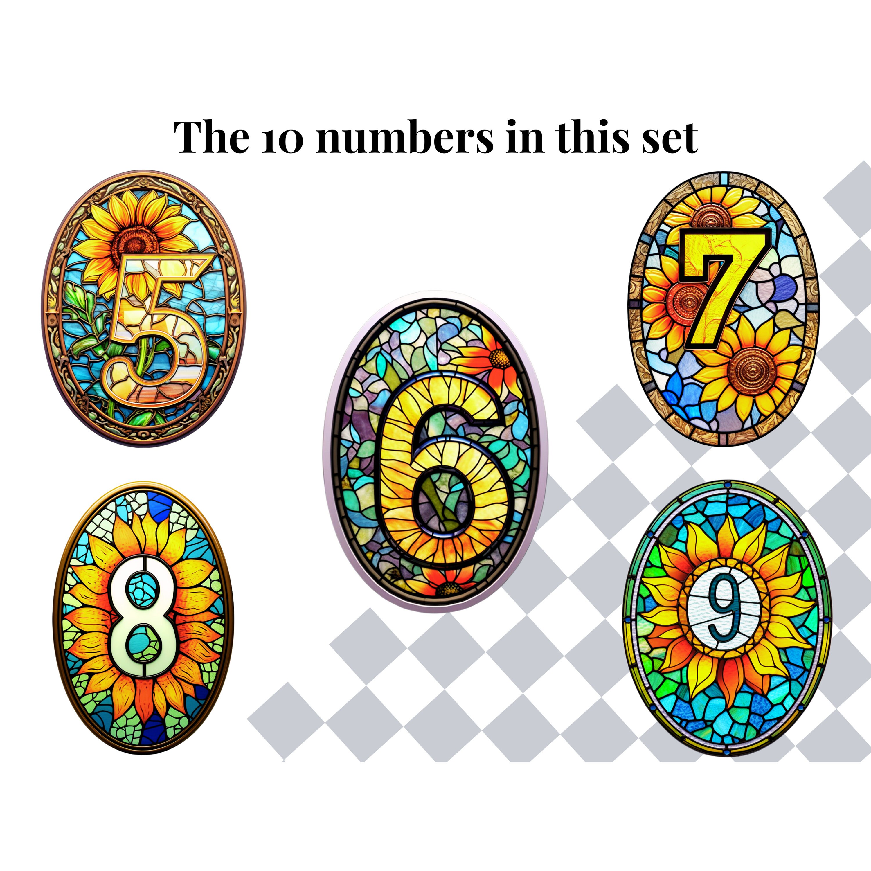 Sunflower Printable Alphabet Letters and Numbers Floral Clipart PNG ...