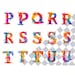 Watercolor Splash Clipart: Rainbow Letters and Numbers (PNG Digital ...