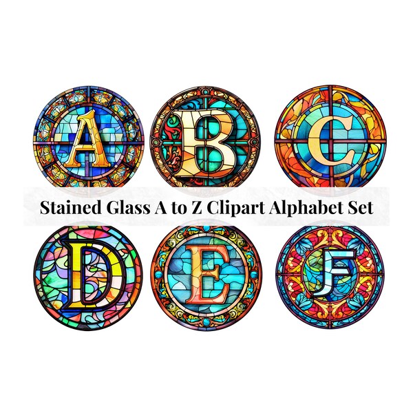 Stained Glass Letters - Etsy
