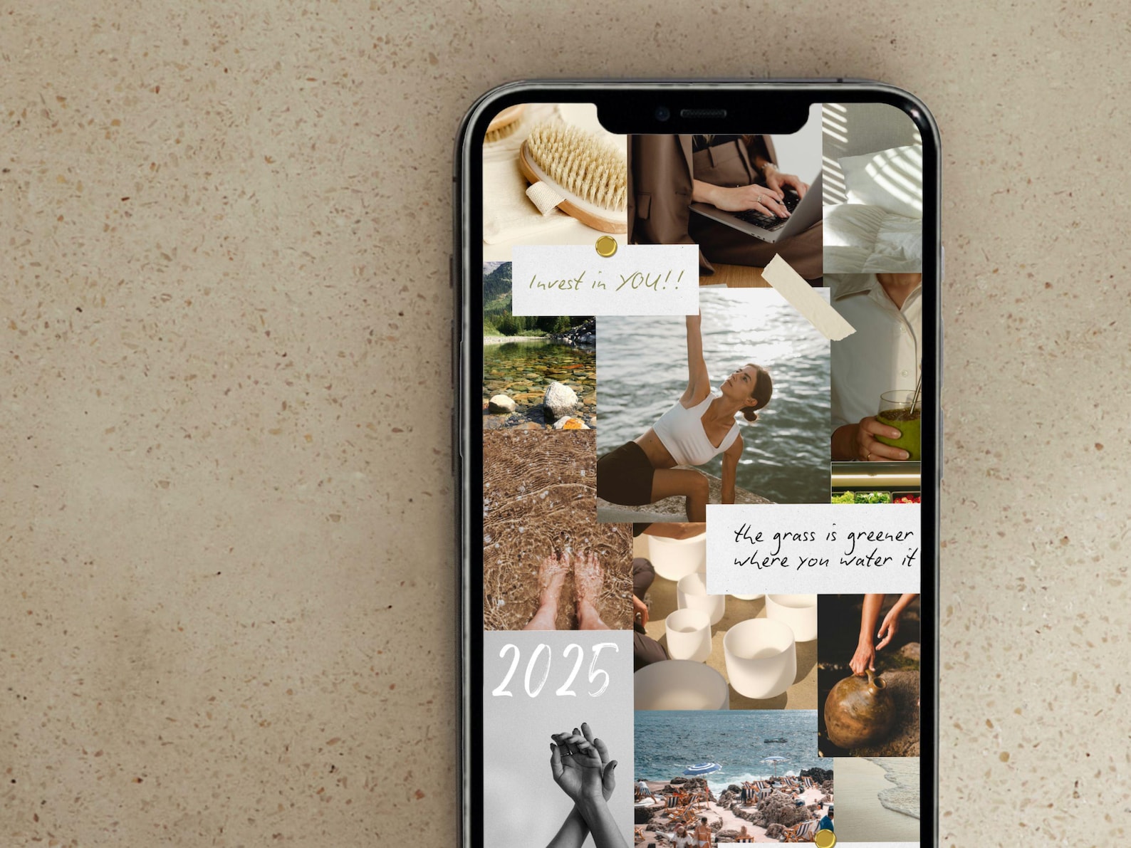 2025 Digital Vision Board Canva Template | Vision Board Phone/iphone ...
