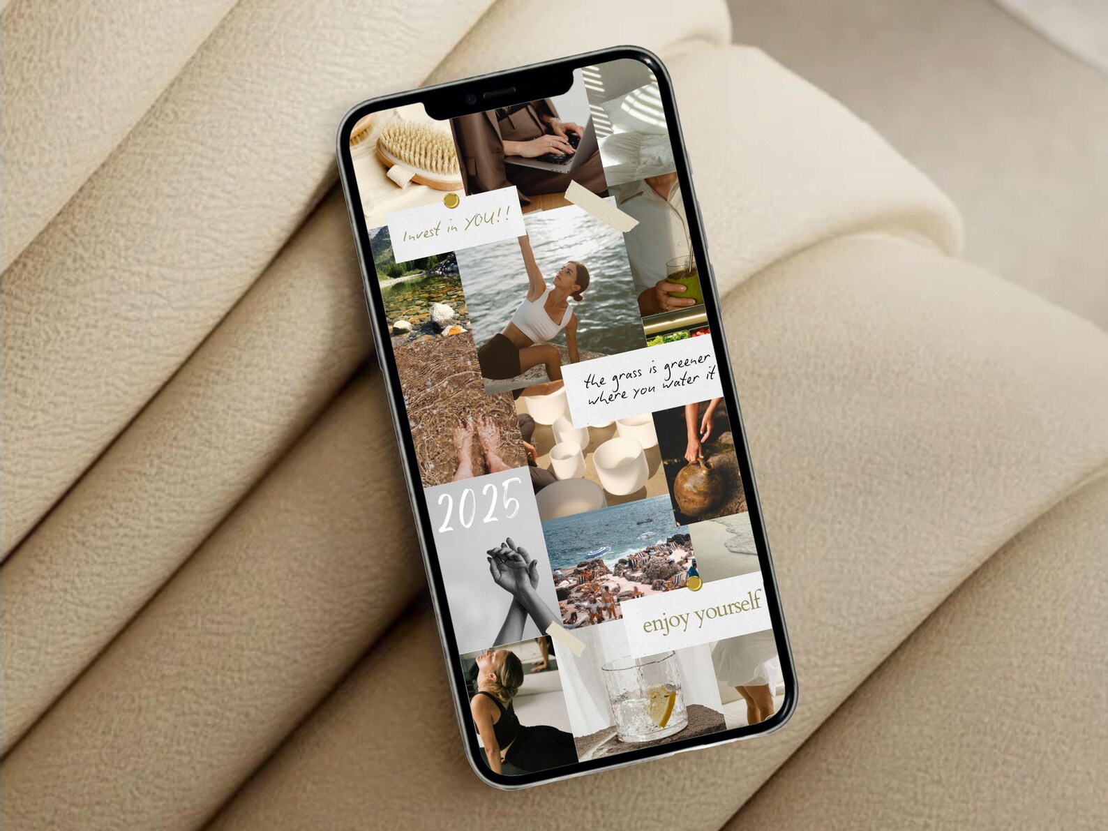 2025 Digital Vision Board Canva Template | Vision Board Phone/iphone ...