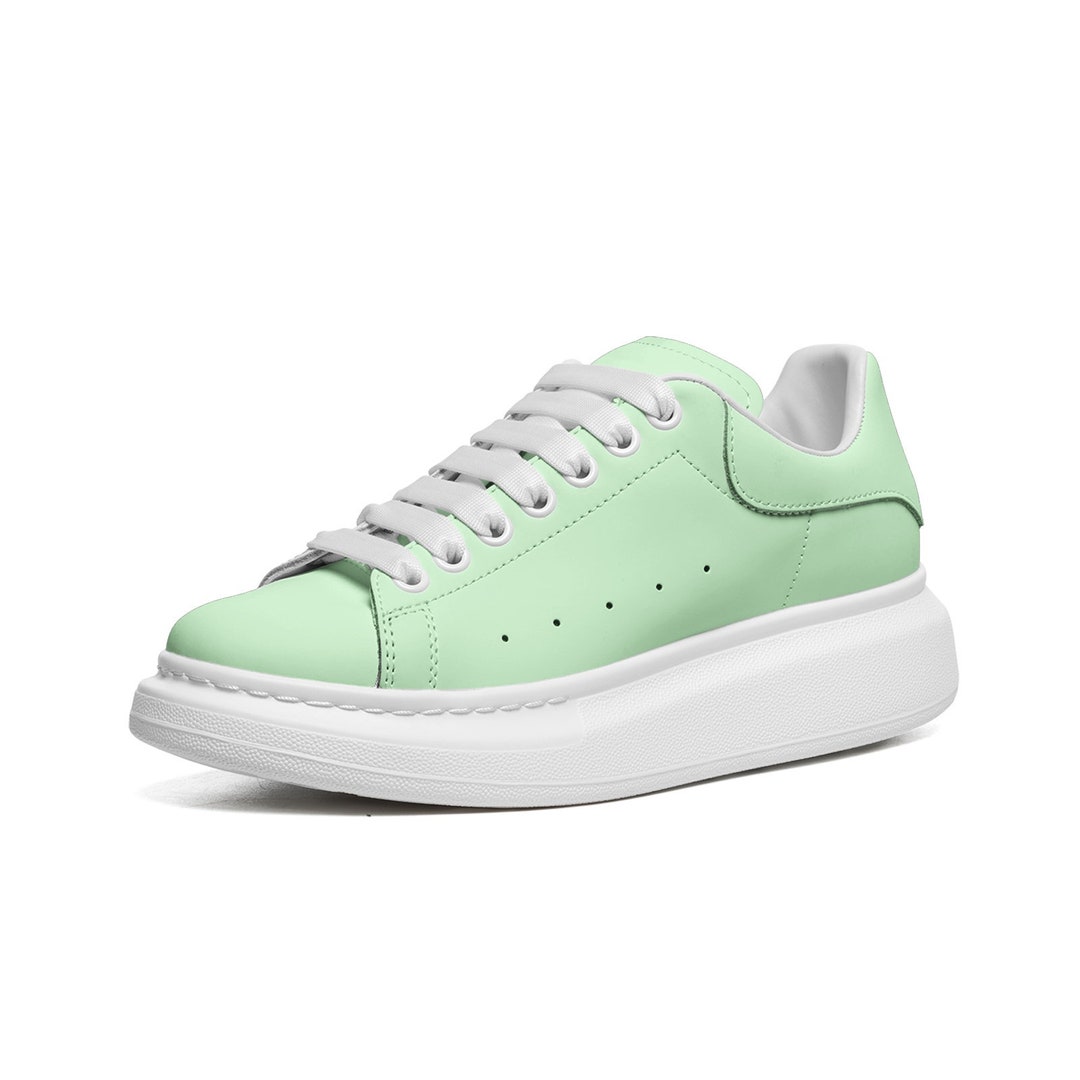Oversized Sneakers, Neon Green Shoes, Neon Green Sneakers, Mint Green ...