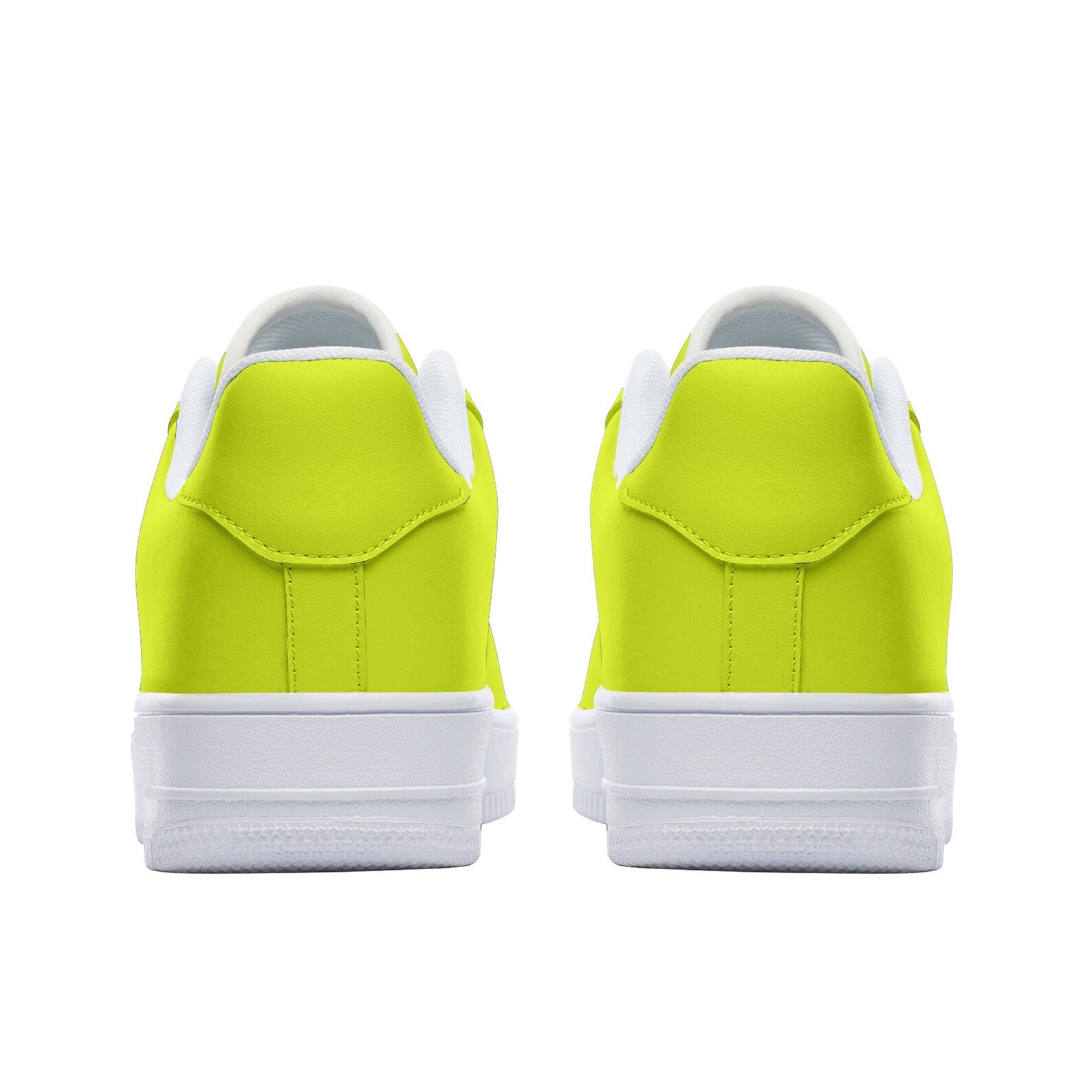 Neon Yellow Shoes, Leather Sneakers, Yellow Sneakers, Yellow Footwear ...