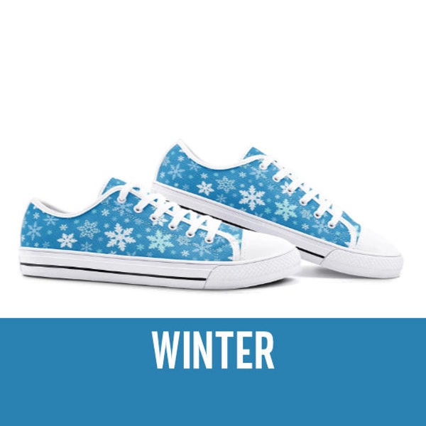 Snowflake Shoes - Etsy