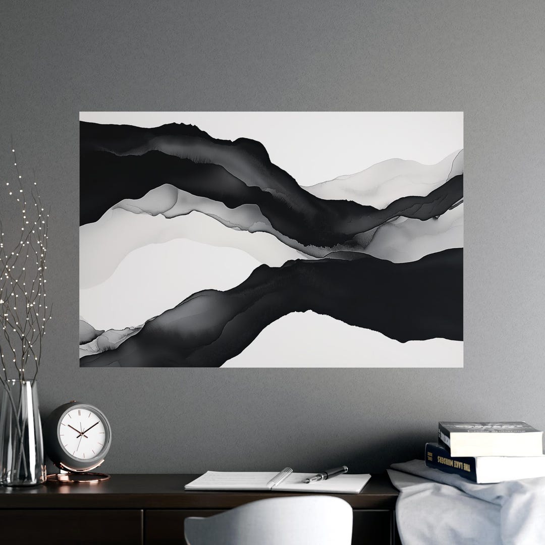 Black and White Print, Poster Print, Wall Art Poster, Minimalist Art ...