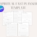 Spiritual Fast Planner Template, Christian Fasting Planner Template ...