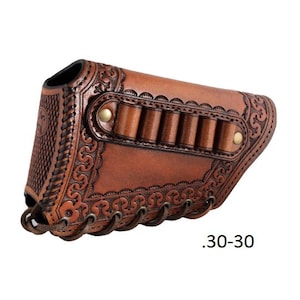 Leather Holster for Marlin 336 Leather Gunstock Cover With .30-30 Cal ...
