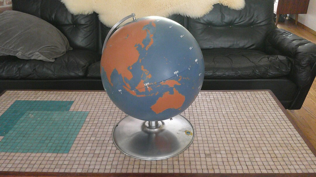 Rare Vintage Nystrom Large Aviator Metal Globe - Etsy