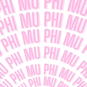 Phi Mu Sorority Prints, Pink Dorm Decor (digital Download) - Etsy
