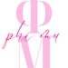 Set of 3 Phi Mu Sorority Prints, Sorority, Big Little, White and Pink ...