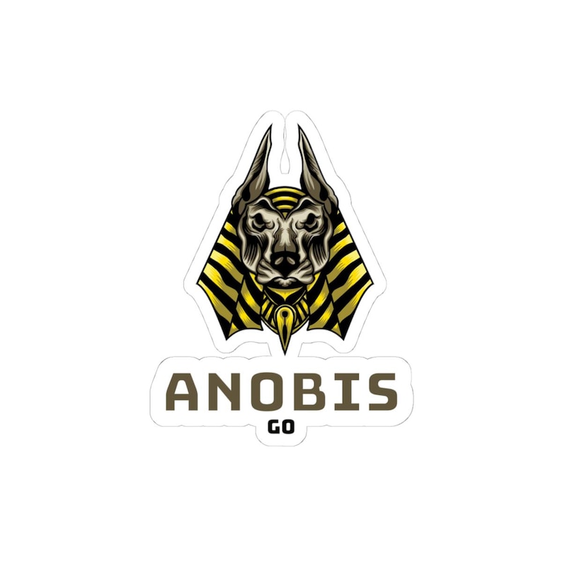 Anubis Jackal Head Logo Stickers | Kiss-cut Sticker - Etsy