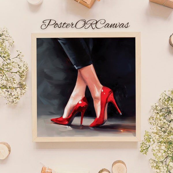 Red High Heel - Etsy