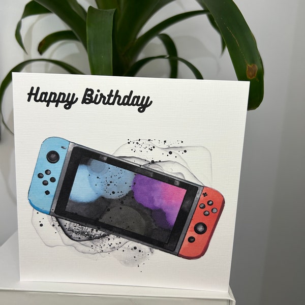 Nintendo Switch Birthday Cards - Etsy