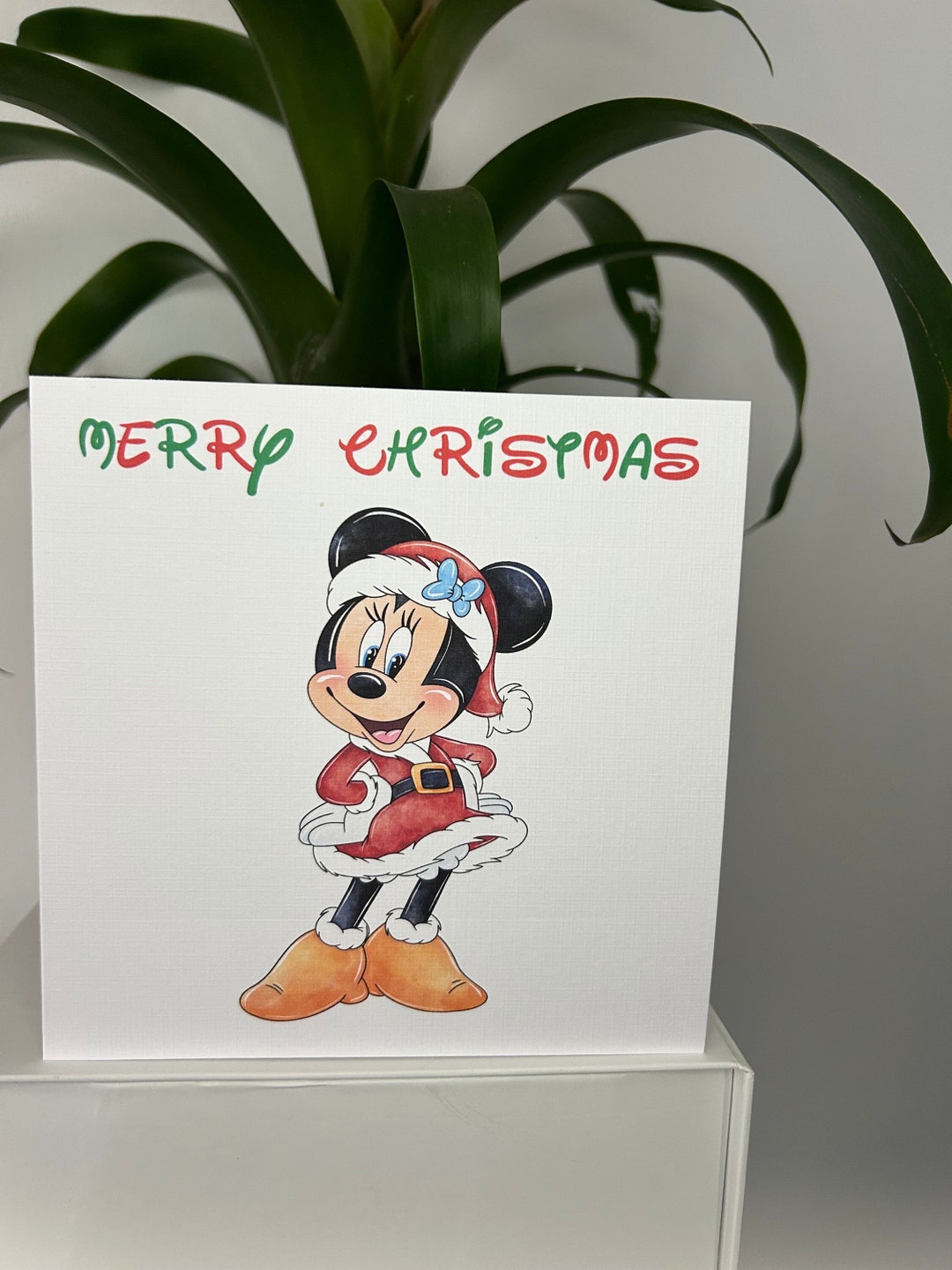 Personalised Minnie Mouse Christmas Card Christmas Card - Etsy UK