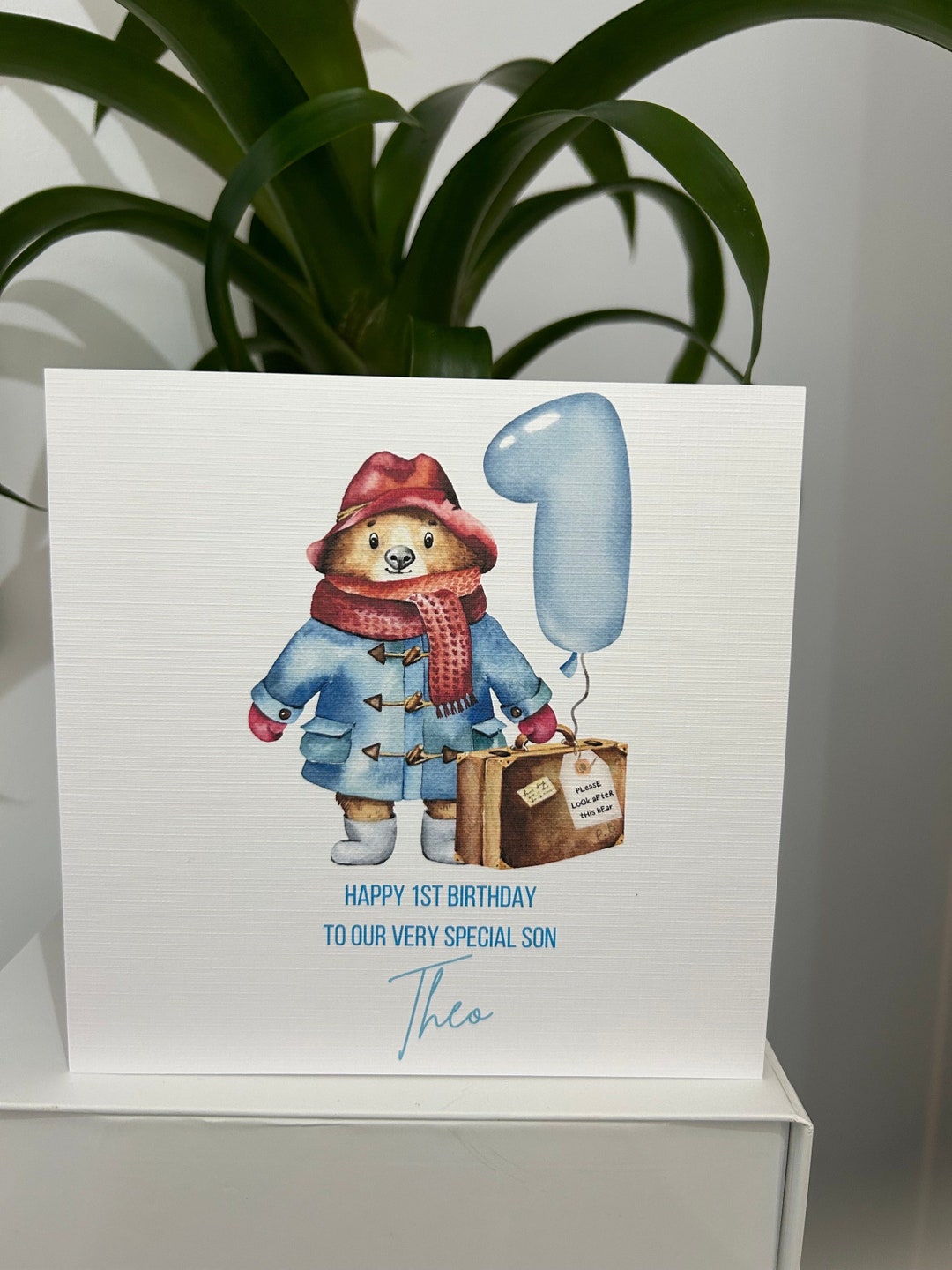 Paddington Bear Personalised Birthday Card, Paddington the Bear Birthday Card, Personalised ...