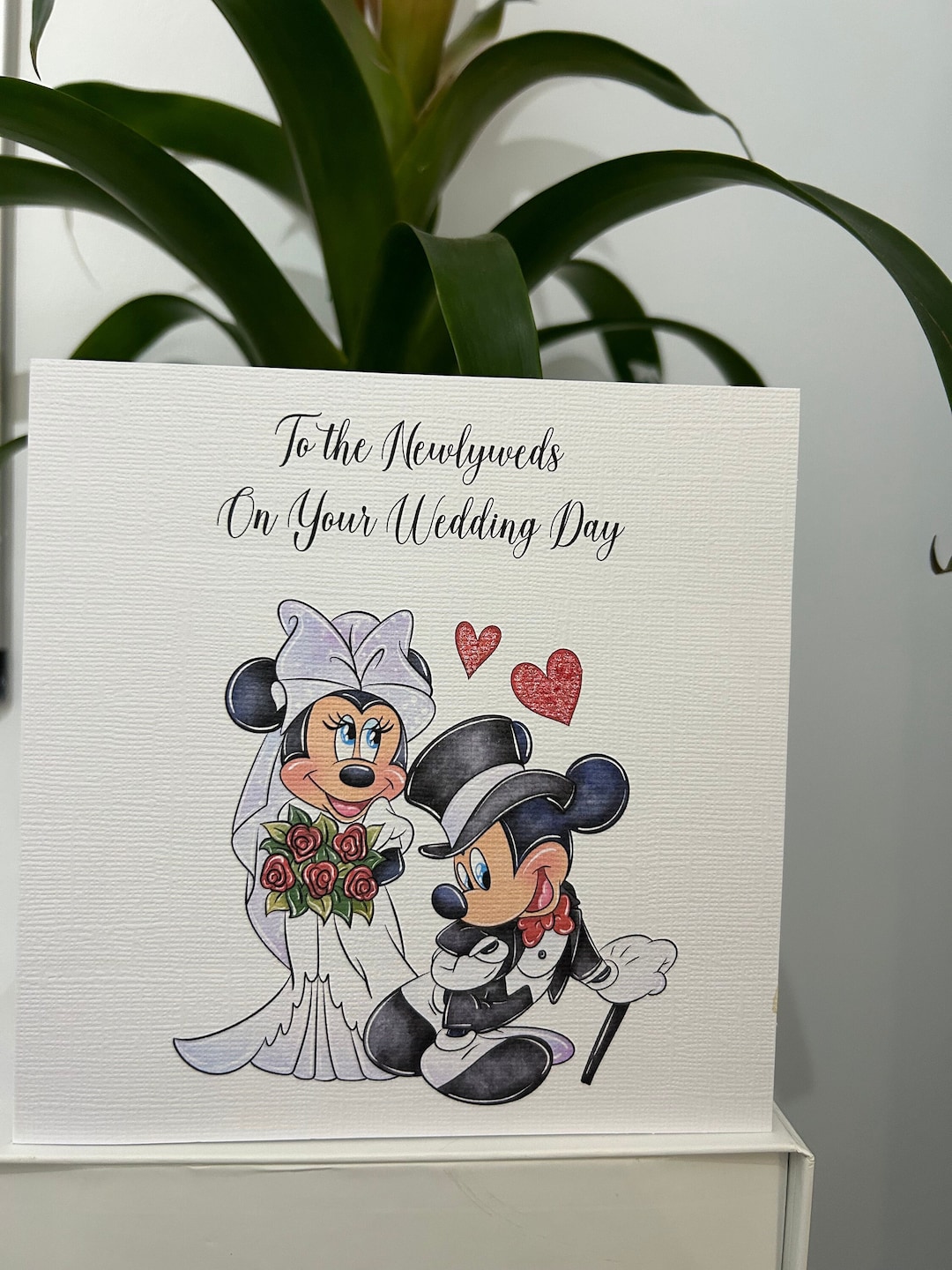 Personalised Mickey Mouse & Minnie Mouse Wedding Card, Minnie and ...