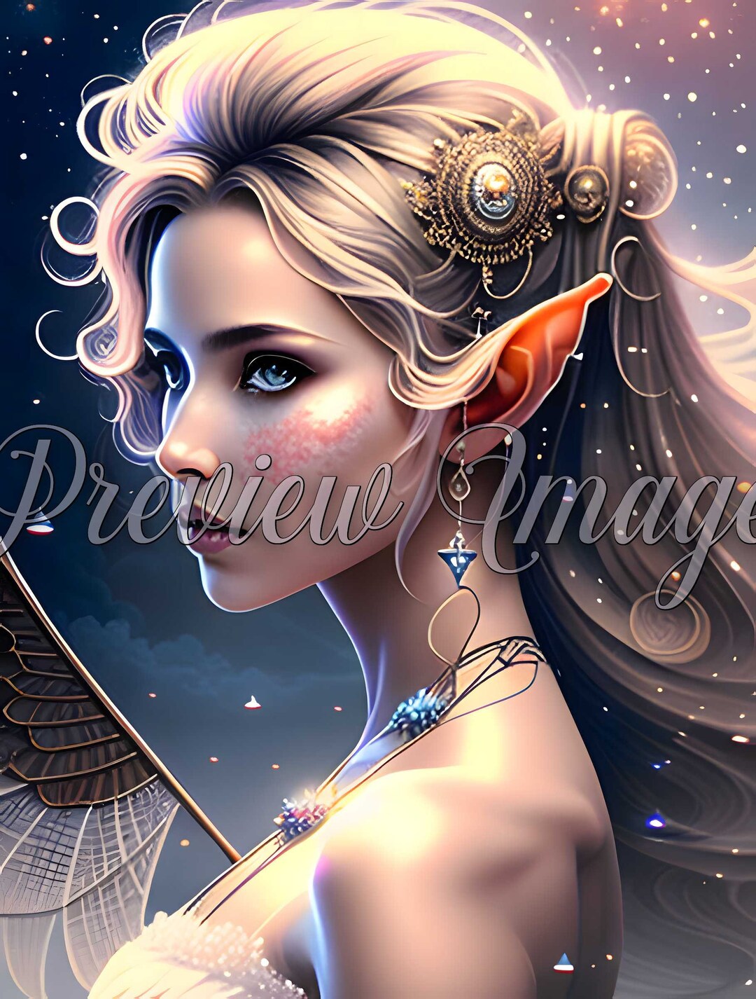 Mystic Enchantment Blissful Winter Fae Digital Download - Etsy