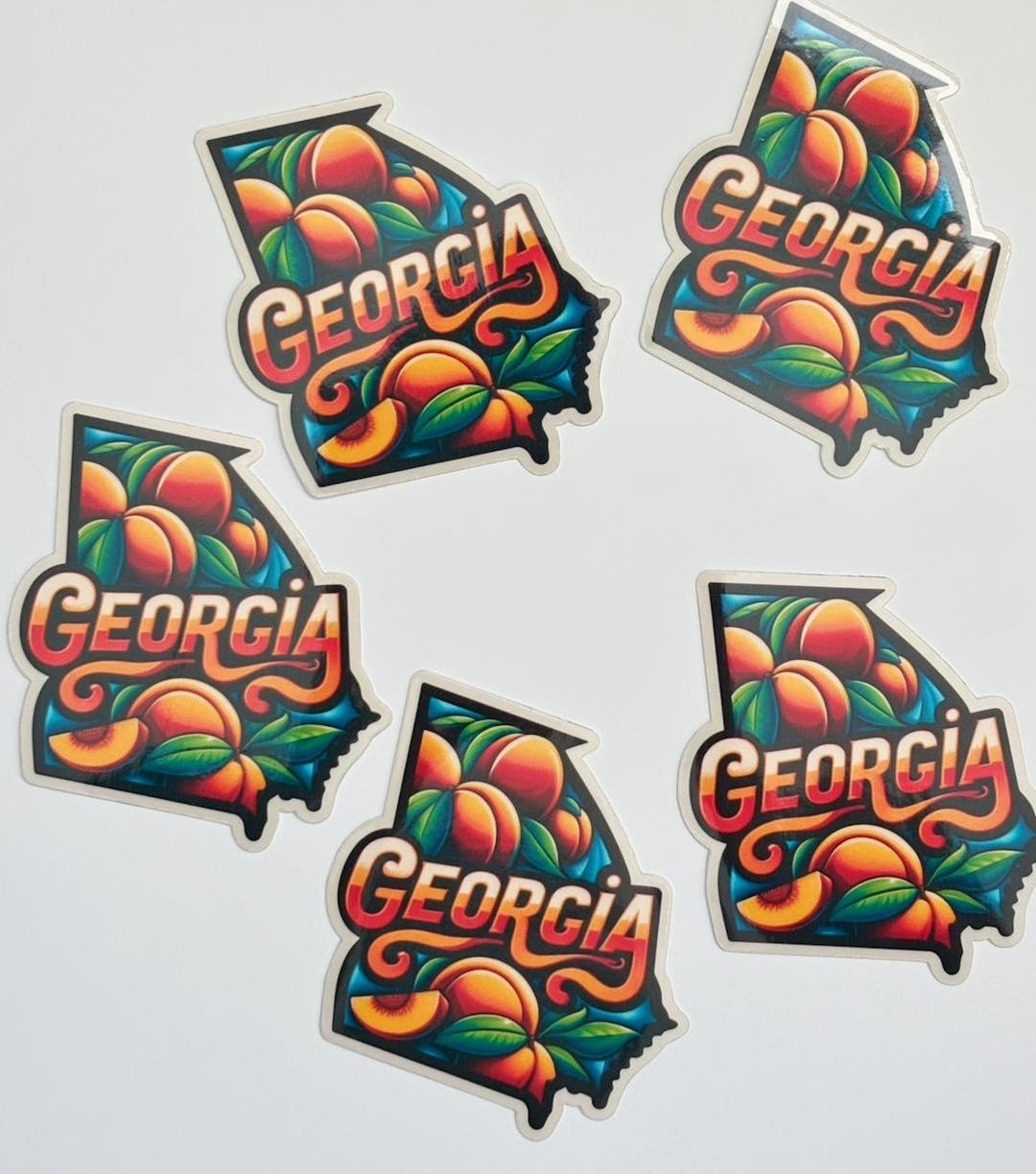 Georgia Sticker | Georgia Peach, GA, Empire State of the South - Etsy