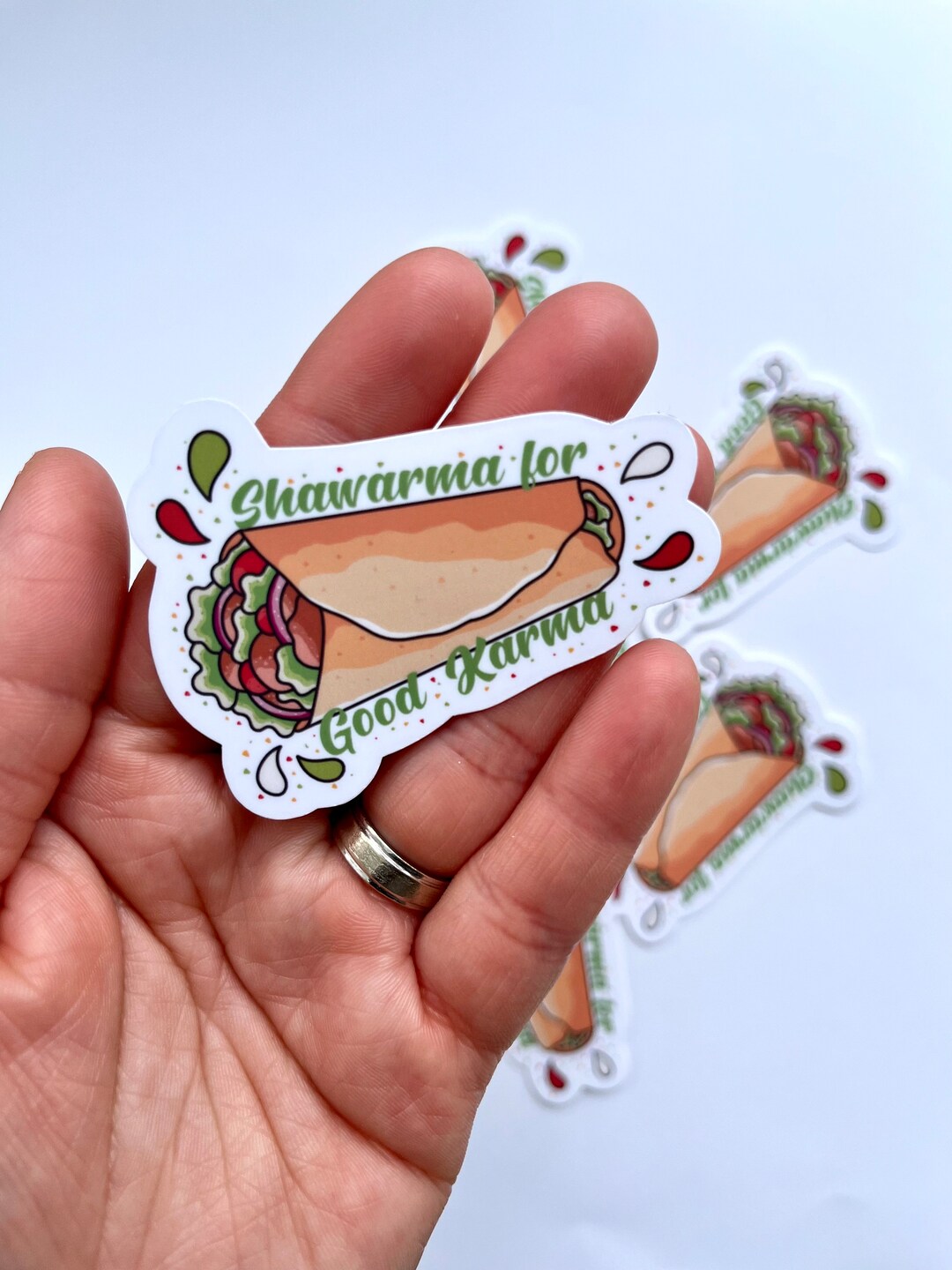 Shawarma for Good Karma | Fun Puns Stickers, Food Comes First, Always ...