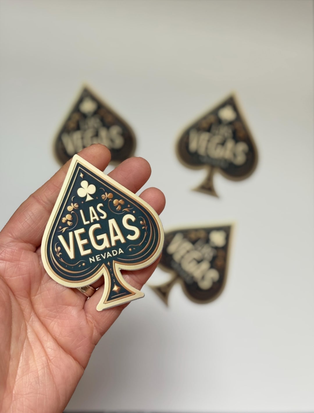 Las Vegas Vinyl Sticker: Spade Design, Sin City Souvenir - Etsy