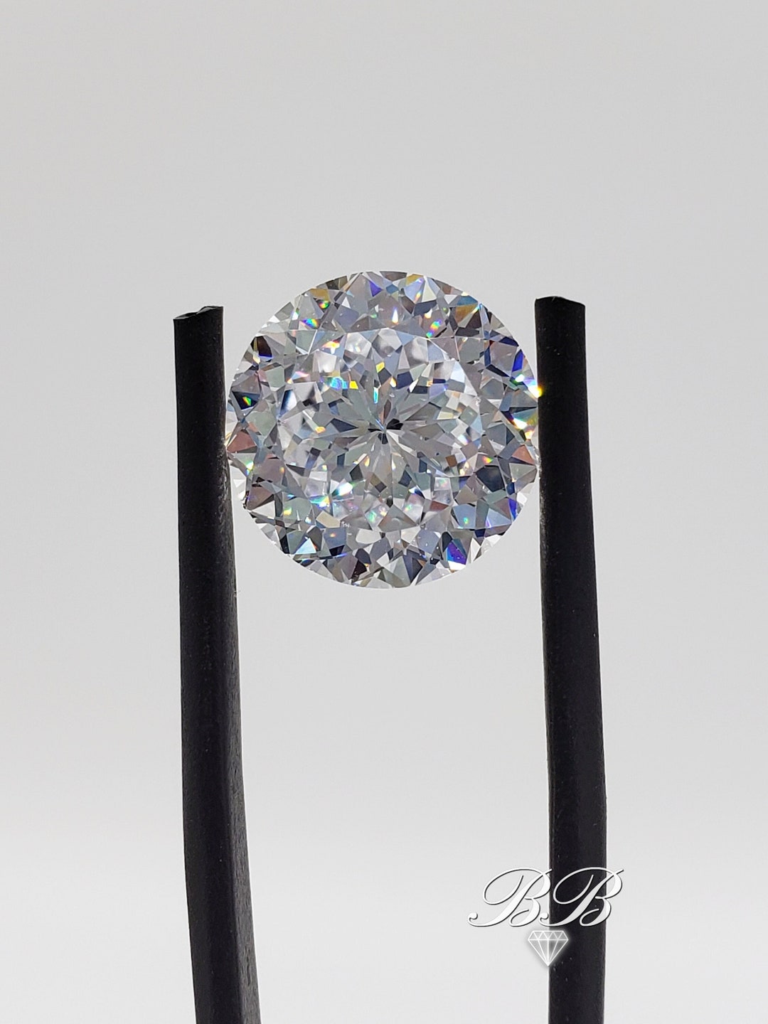 6.5mm - 12mm White Portuguese Round Cut, 5A Cubic Zirconia, Loose Gemstone, for Jewelry Making ...