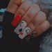 Red King and Queen Nails - Etsy
