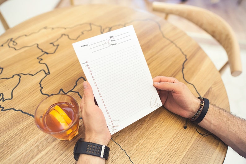 Songwriting Template - Printable PDF (8.5x11) Instant Digital Download ...