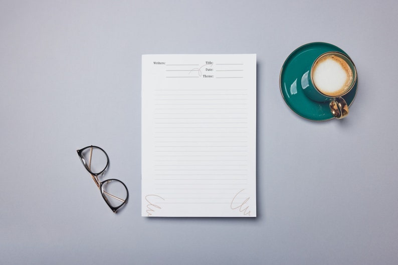 Songwriting Template - Printable PDF (8.5x11) Instant Digital Download ...