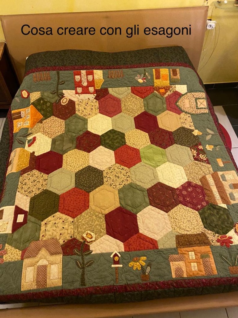 Hexagon Block, Easy, Beginners, Pattern, Paper Pattern, Digital PDF ...