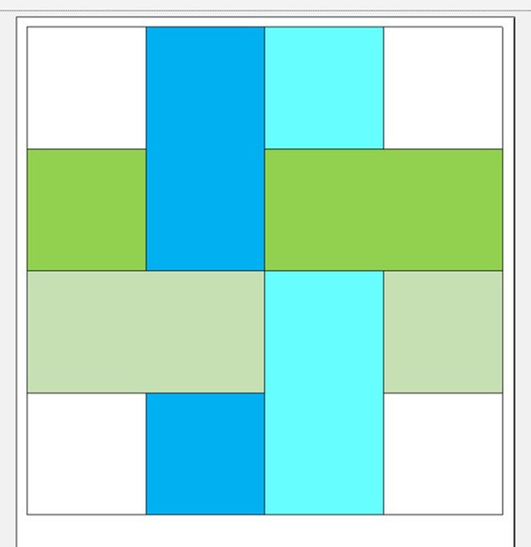 Woven Ribbons Block, Easy, Beginners, Pattern, Paper Pattern, Digital ...