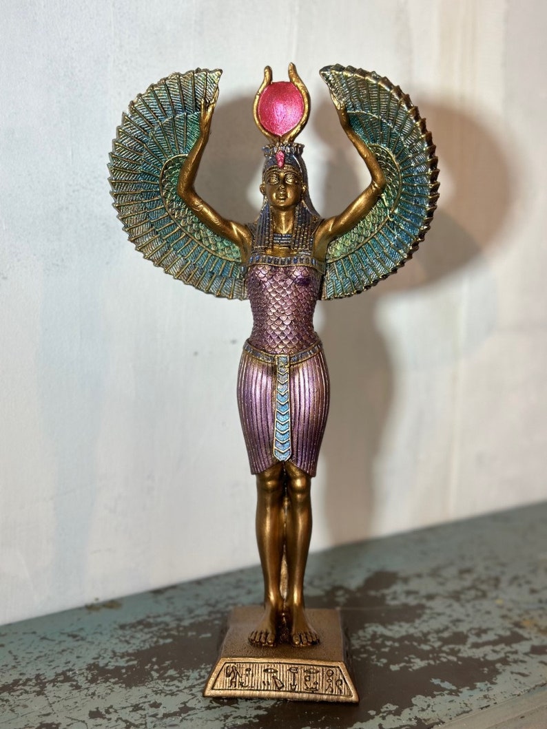 Egyptian Goddess Isis Statueunique Home Accessory Gifts - Etsy