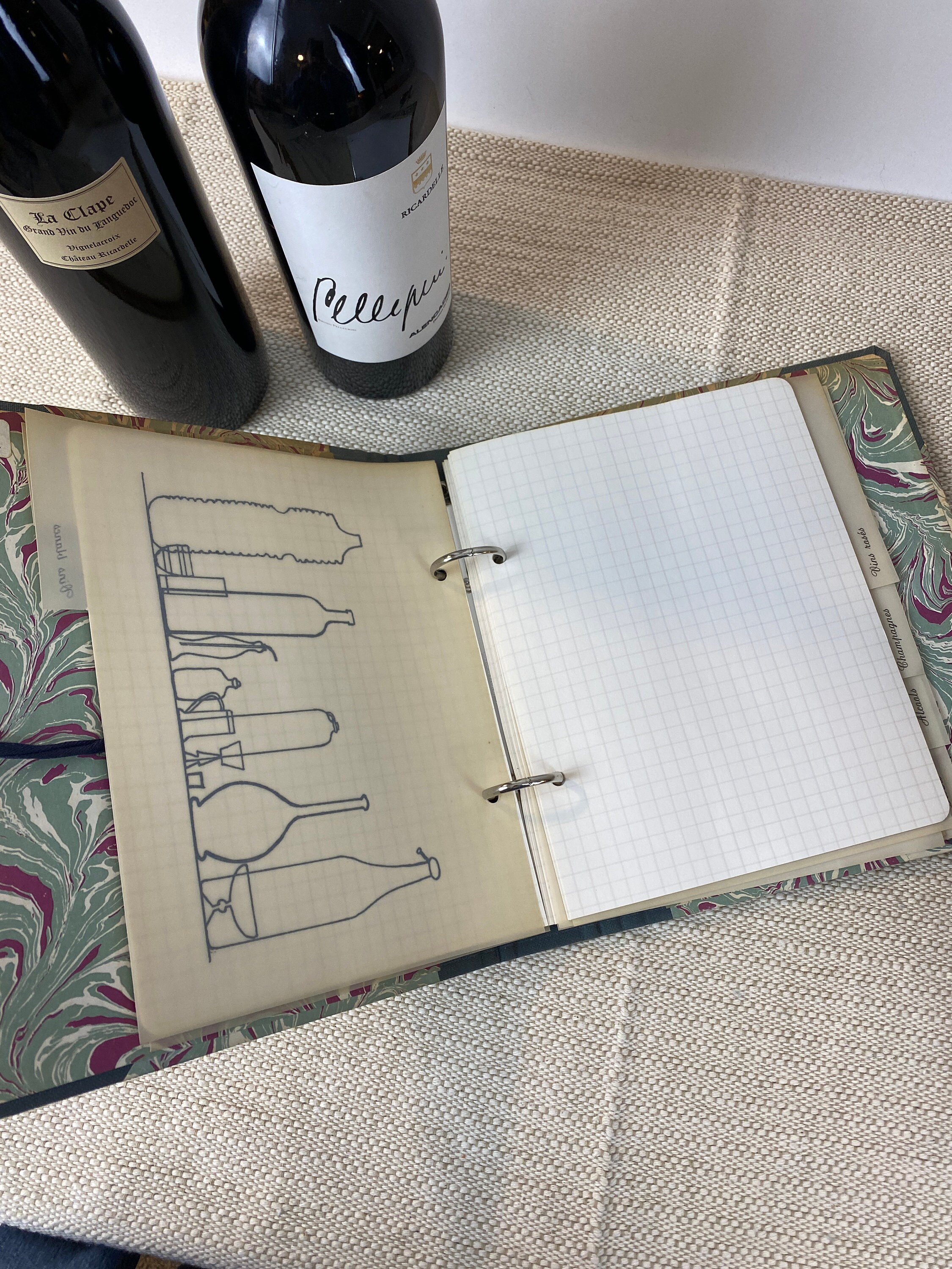 Vintage Cellar Book Wine Binder - Etsy UK