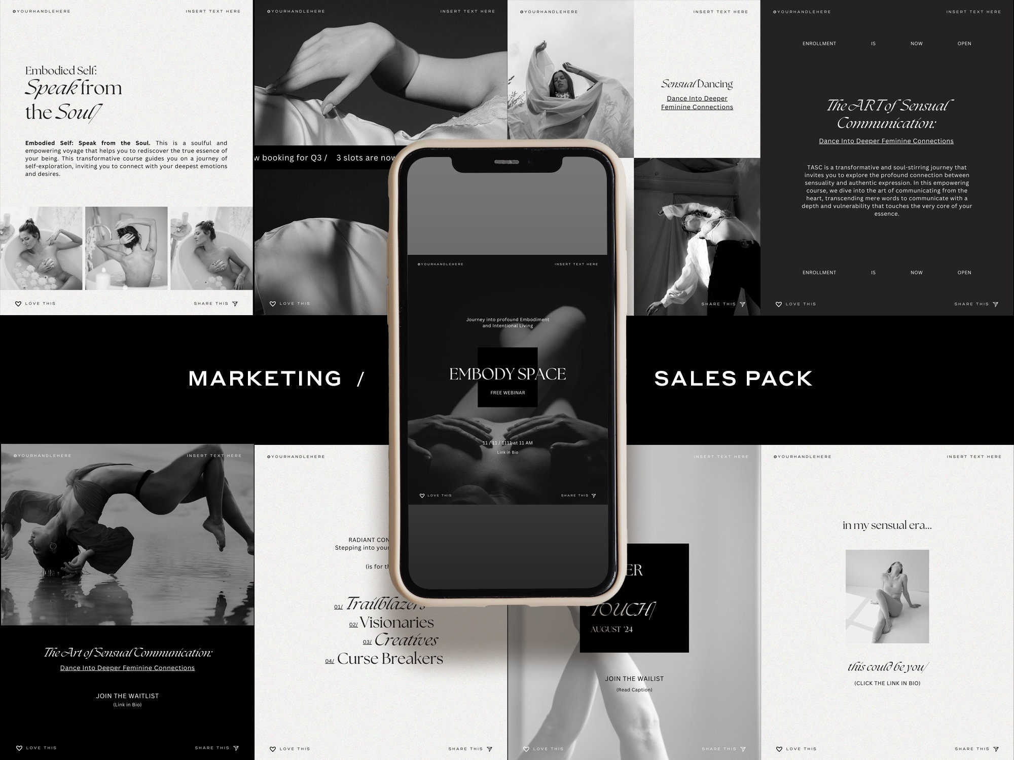 Holistic Coach Sensual Embodiment Coach Social Media - Etsy