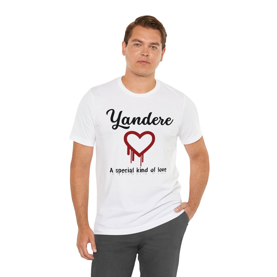 Yandere Shirt, Anime Shirt, Anime Meme Shirt, Anime Bleeding Heart ...