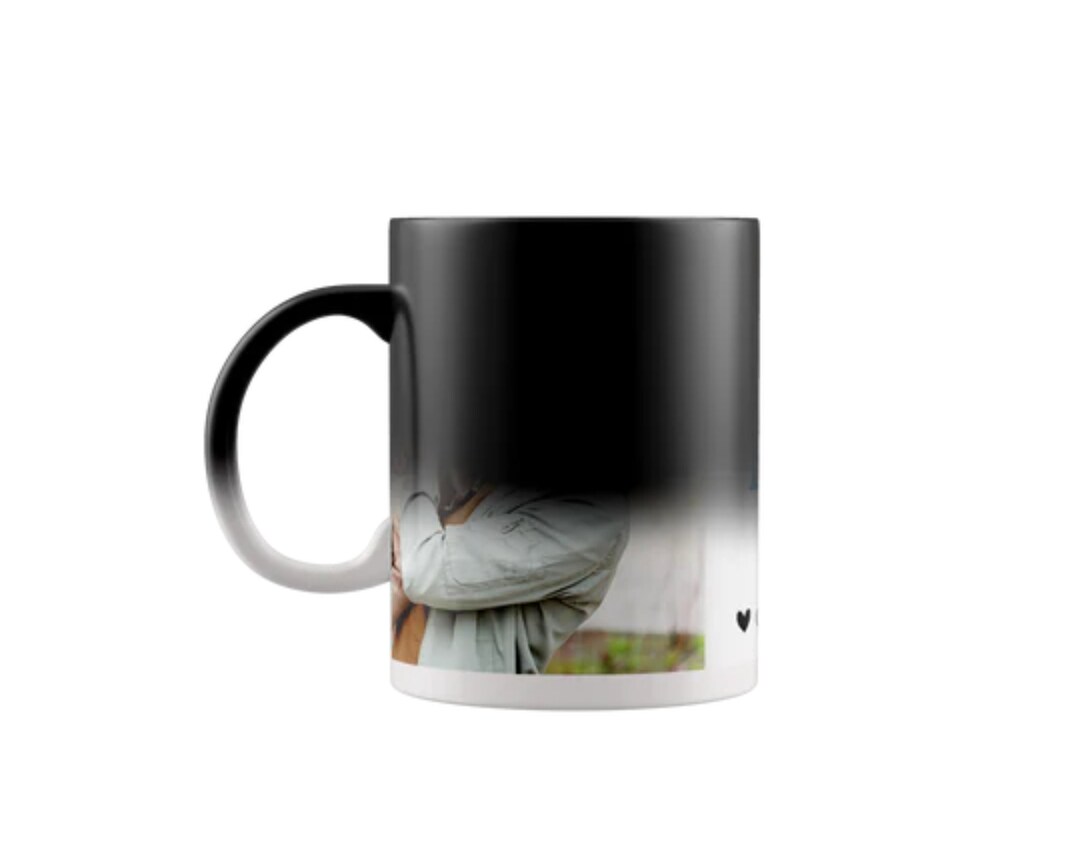 Custom Frosted Glass Mug, Color Change Mug for Dad, Mug, Color Change ...