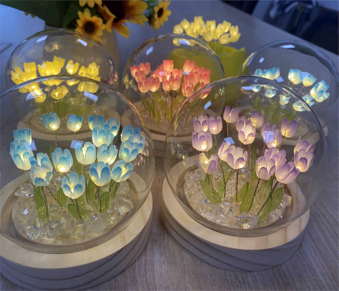 Lovely Night Lights for Her Tulip Night Lights Handmade - Etsy UK