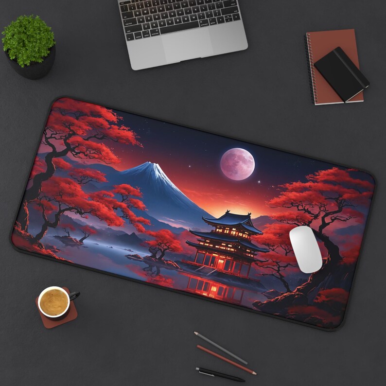 Japanese Desk Mat Aesthetic, Japanese Deskmat Xxl, Anime Desk Mat, Desk ...