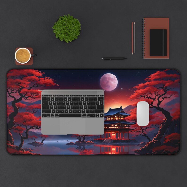 Japanese Desk Mat Aesthetic, Japanese Deskmat Xxl, Anime Desk Mat, Desk ...