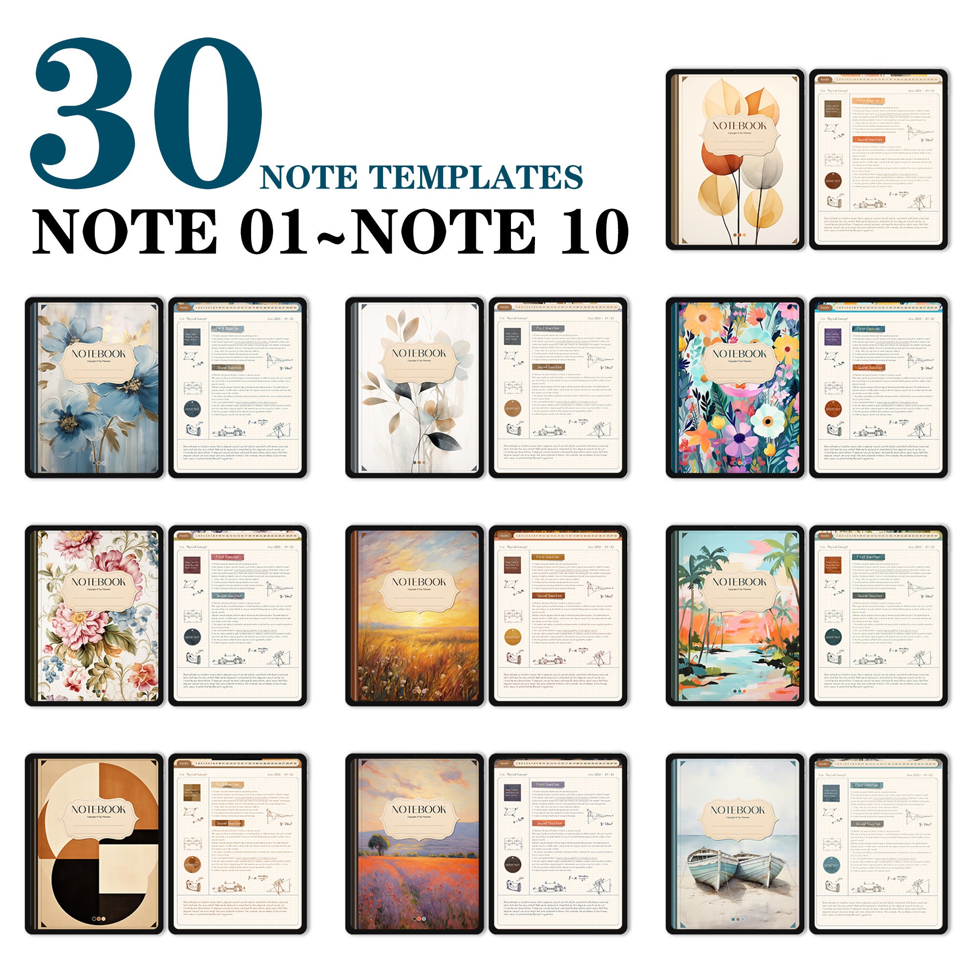 Digital Notebook,goodnote Notebook,goodnote Journal,digital Notes ...