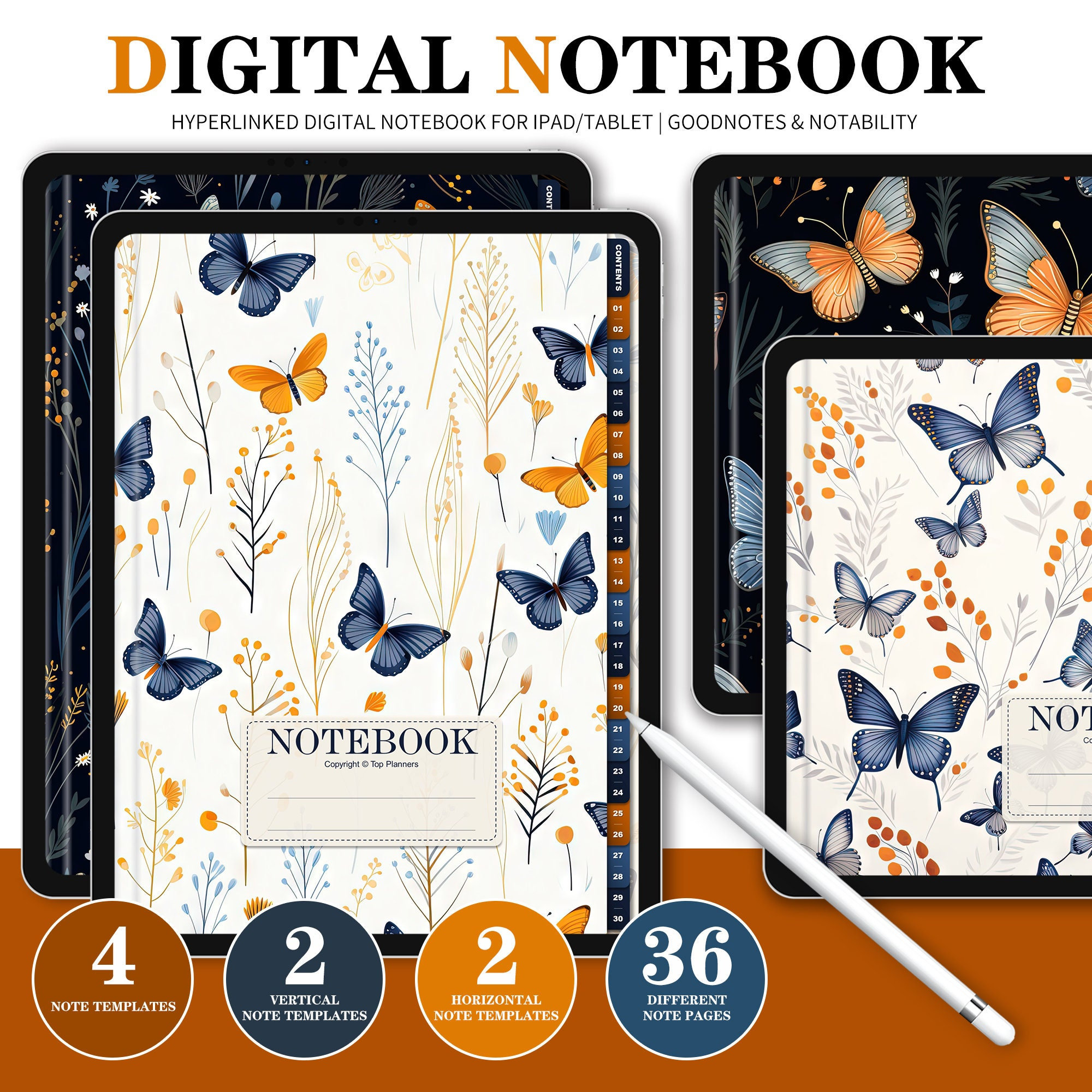 Cuaderno Goodnotes, Cuaderno digital, Notas digitales, Diario Cornell ...