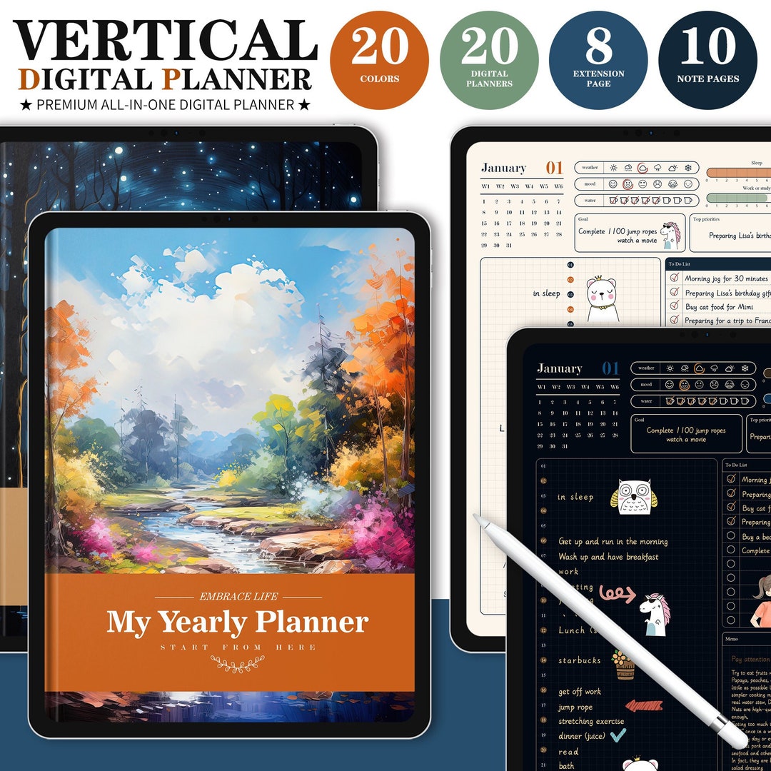 Goodnotes Planner, Minimalist Digital Planner,undated Planner, Daily ...