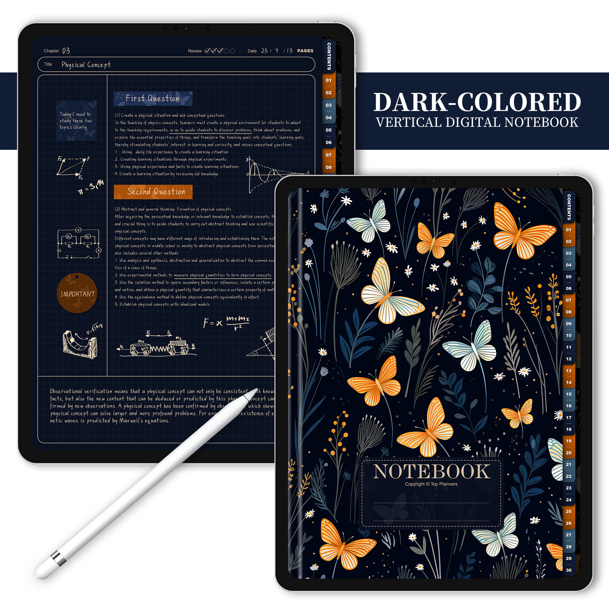 Cuaderno Goodnotes, Cuaderno digital, Notas digitales, Diario Cornell ...