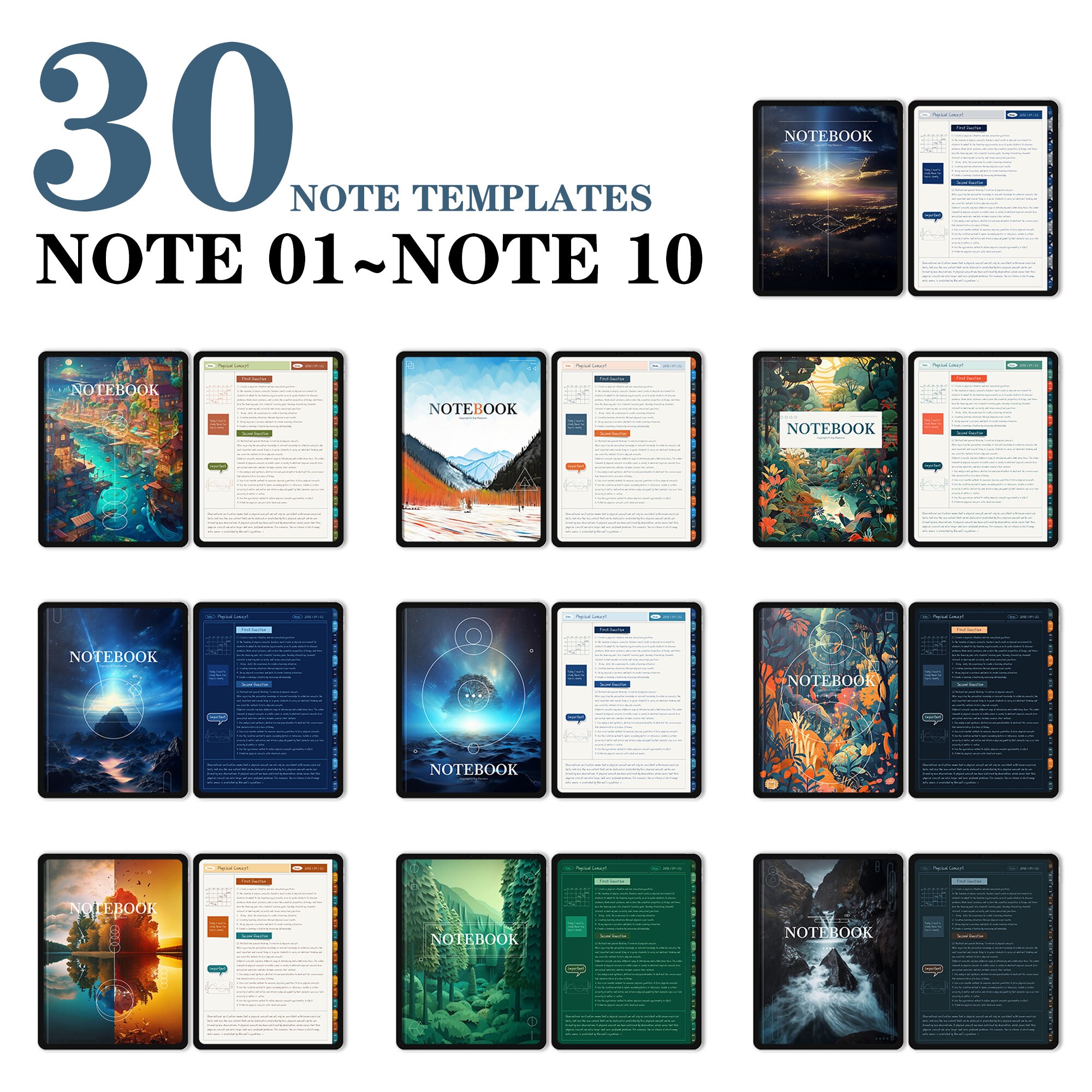 Digital Notebook Digital Notes Cornell Journal Goodnotes - Etsy Australia