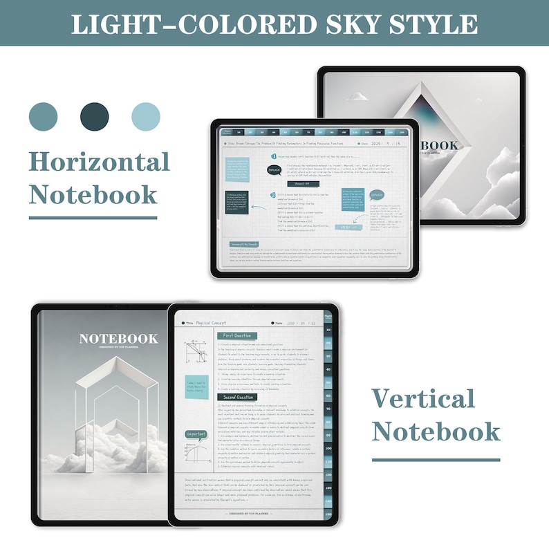 Digital Notebook Digital Notes Cornell Journal Goodnotes - Etsy