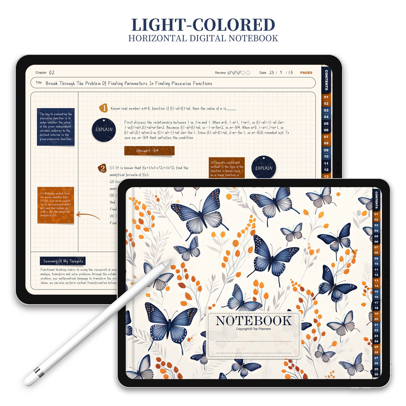 Cuaderno Goodnotes, Cuaderno digital, Notas digitales, Diario Cornell ...