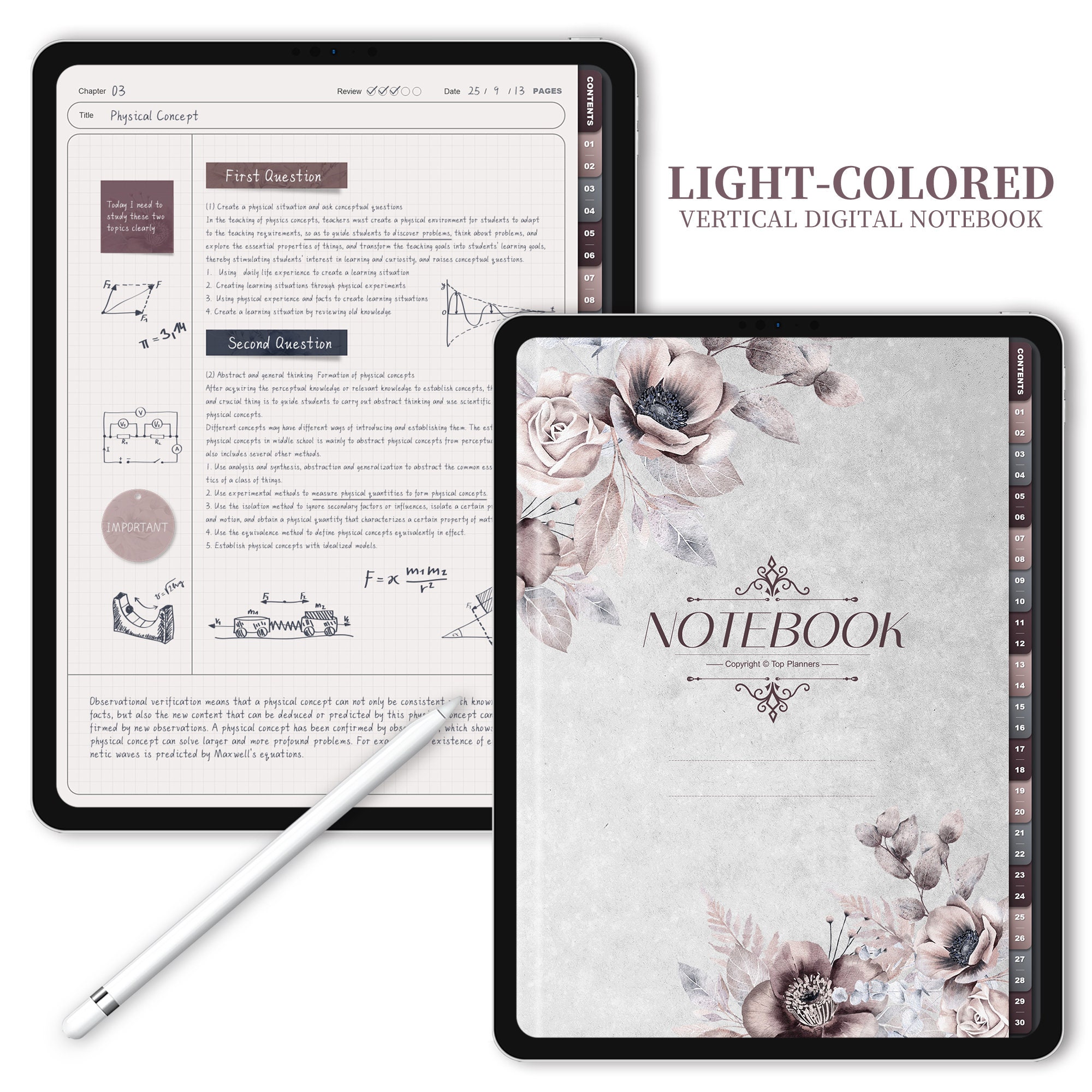 Goodnotes Notebook, Digital Notes,cornell Journal,goodnotes Cornell ...