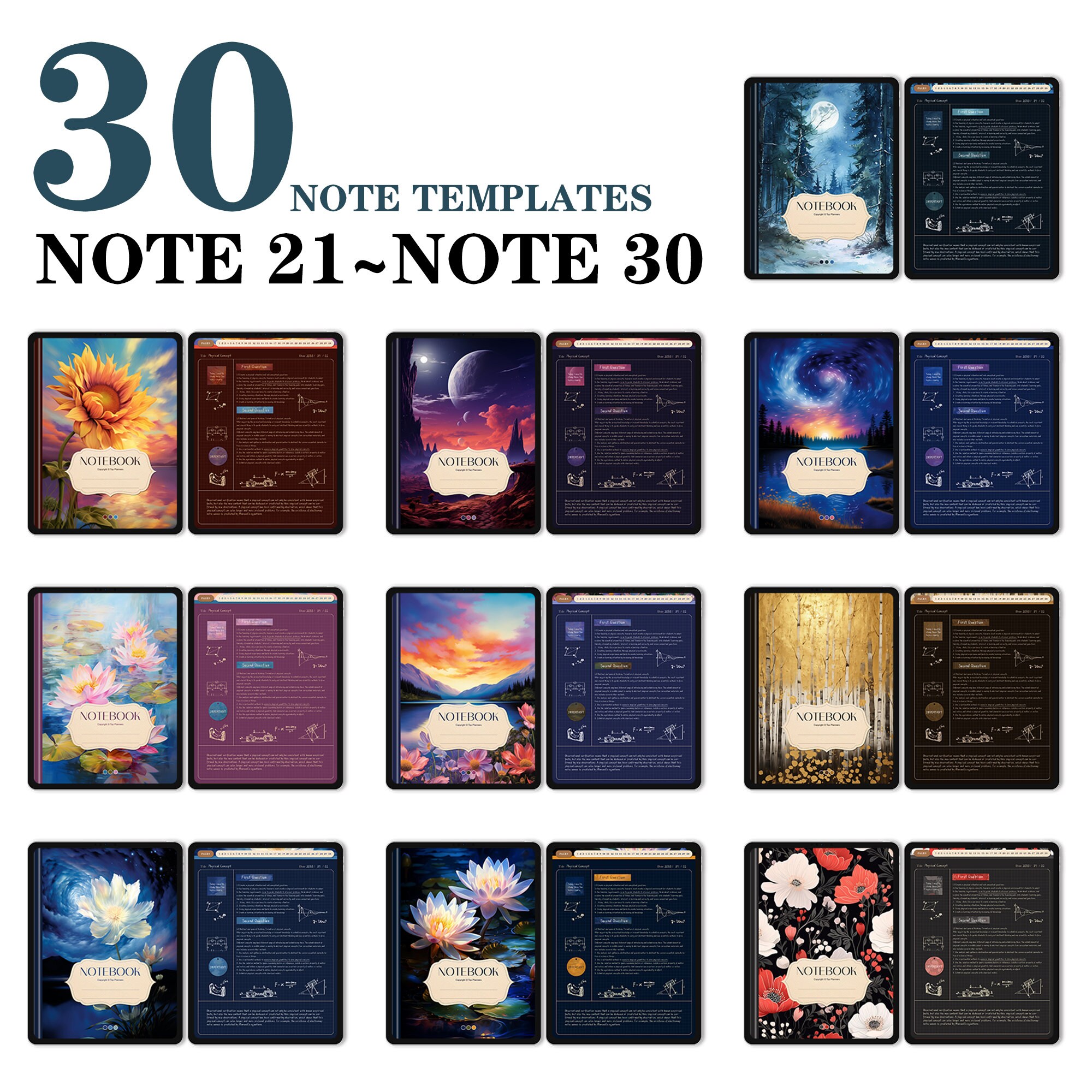 Digital Notebook,goodnote Notebook,goodnote Journal,digital Notes ...