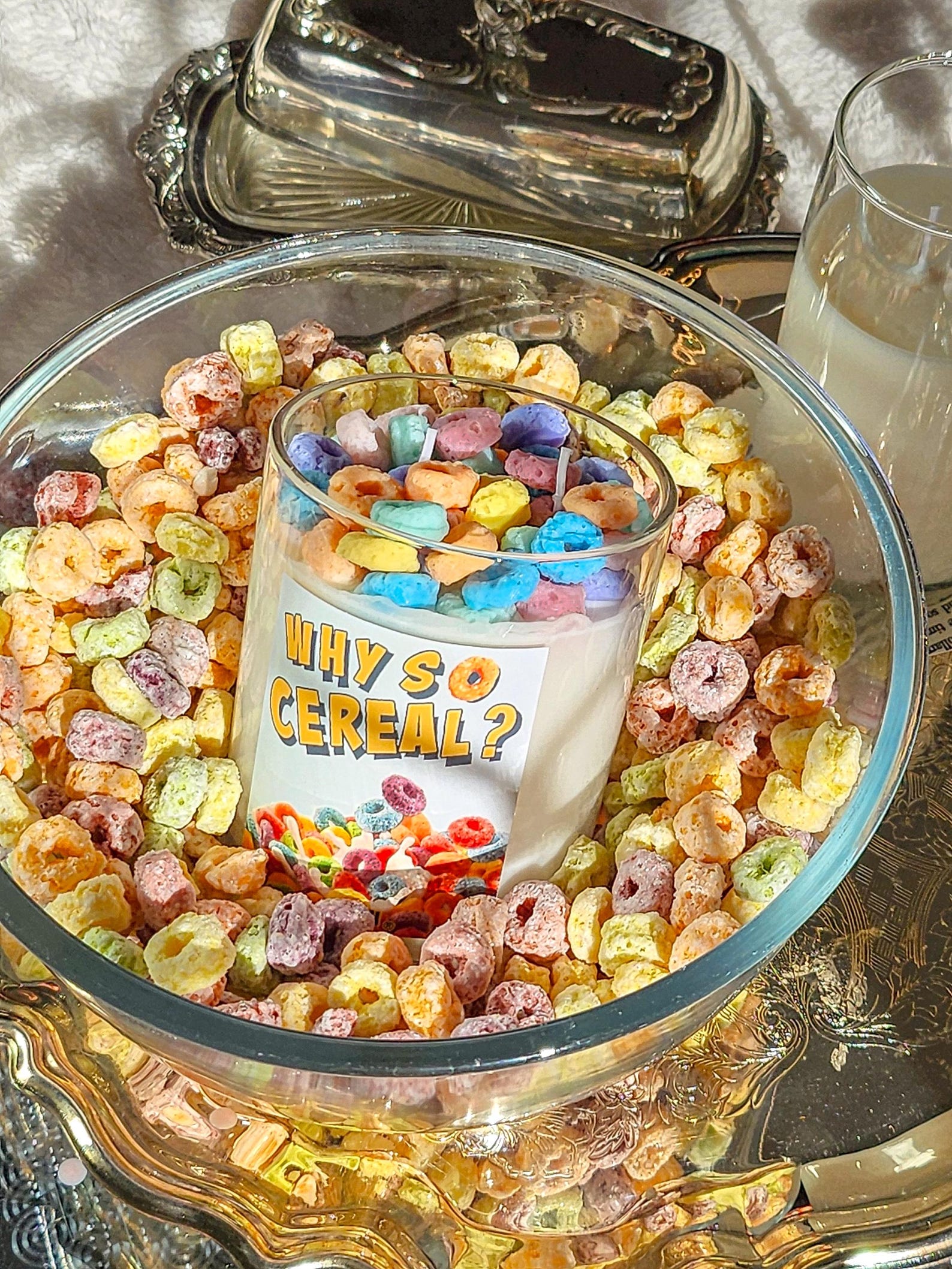 Why so Cereal? Candle Fun Breakfast Cereal Bowl Cafe Breakfast Scented ...