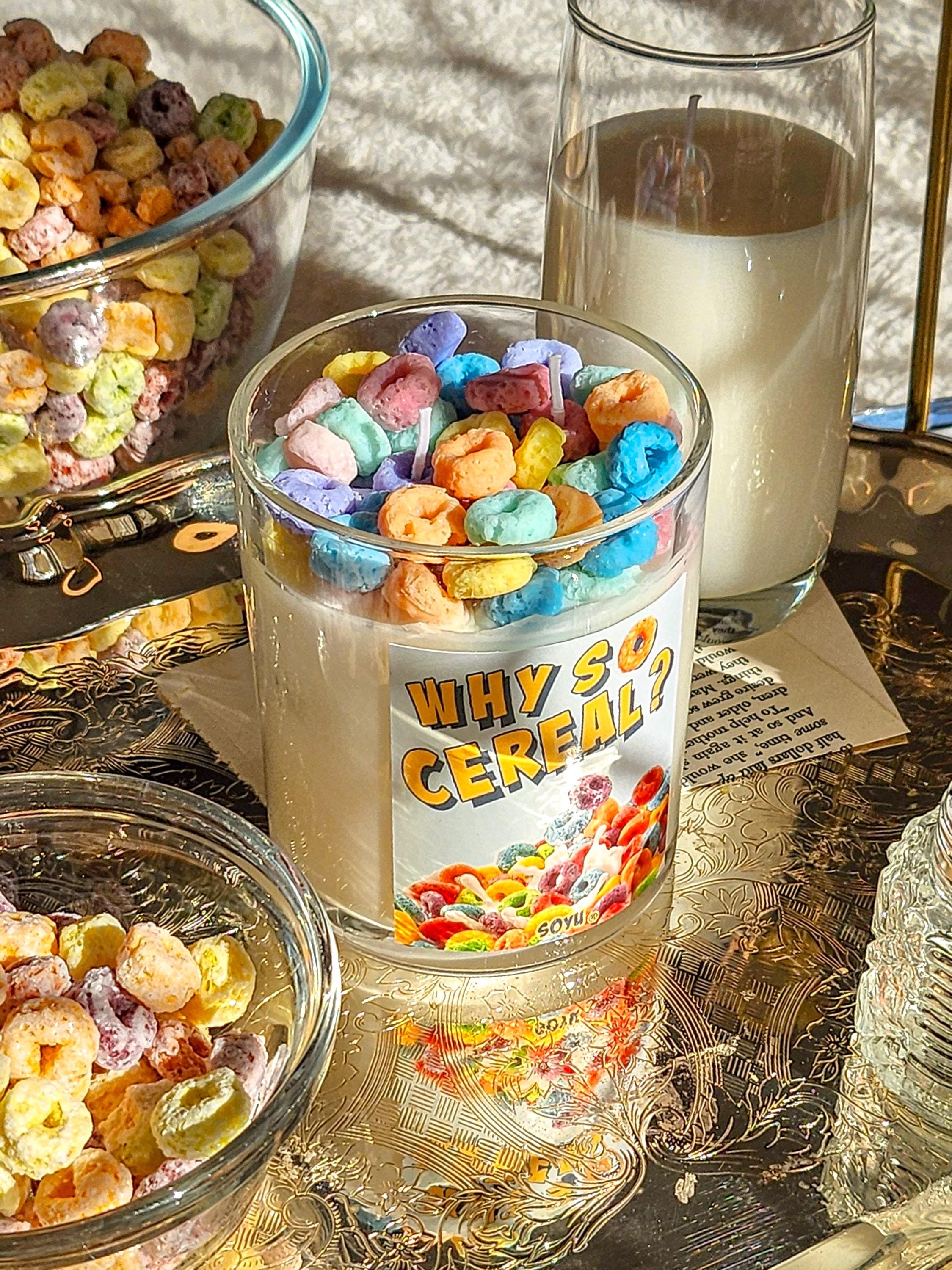 Why so Cereal? Candle Fun Breakfast Cereal Bowl Cafe Breakfast Scented ...