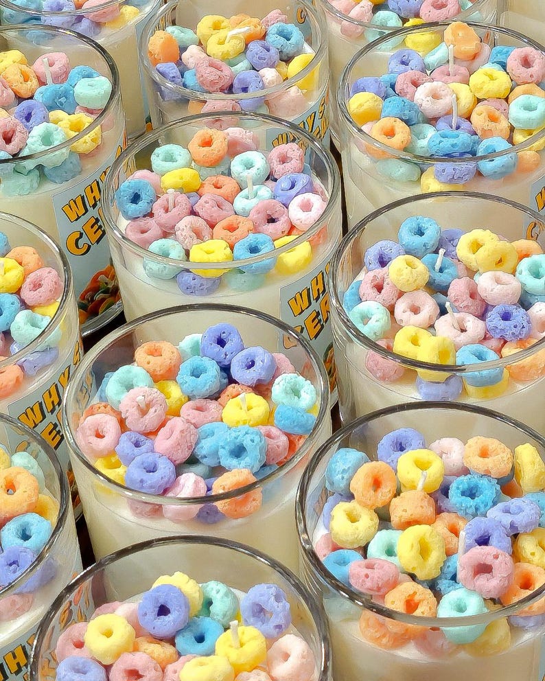 Why so Cereal? Candle Fun Breakfast Cereal Bowl Cafe Breakfast Scented ...